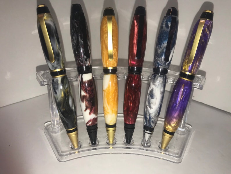 Creative Colorful Acrylic Pens Hand Crafted - Etsy UK