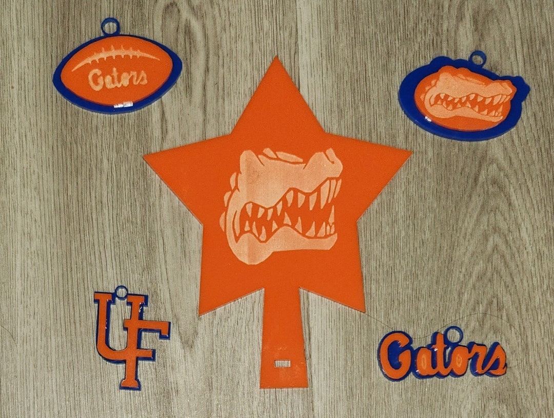 Gator Themed Ornament Set / Tree Topper - Etsy