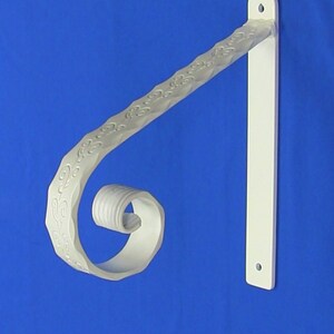 White Wrought Iron Handrail for 1 Step Outdoor or Indoor, Garage Step ...