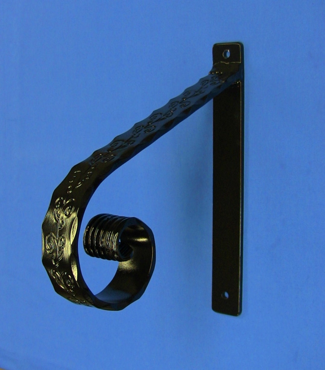 Wrought Iron Handrail: Decorative Solid Steel Grab Rail - Etsy