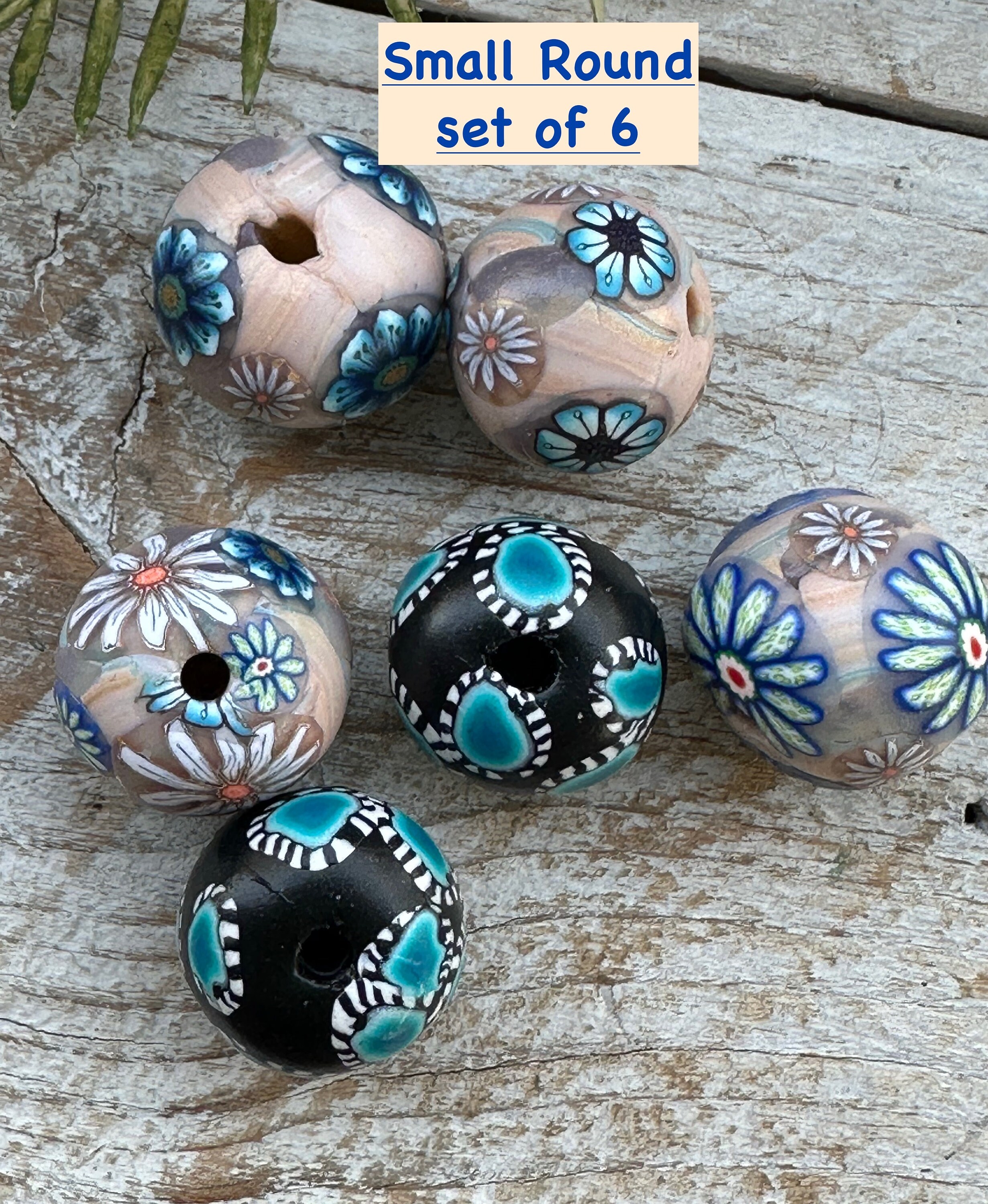 Blue Explosion Beads - Etsy