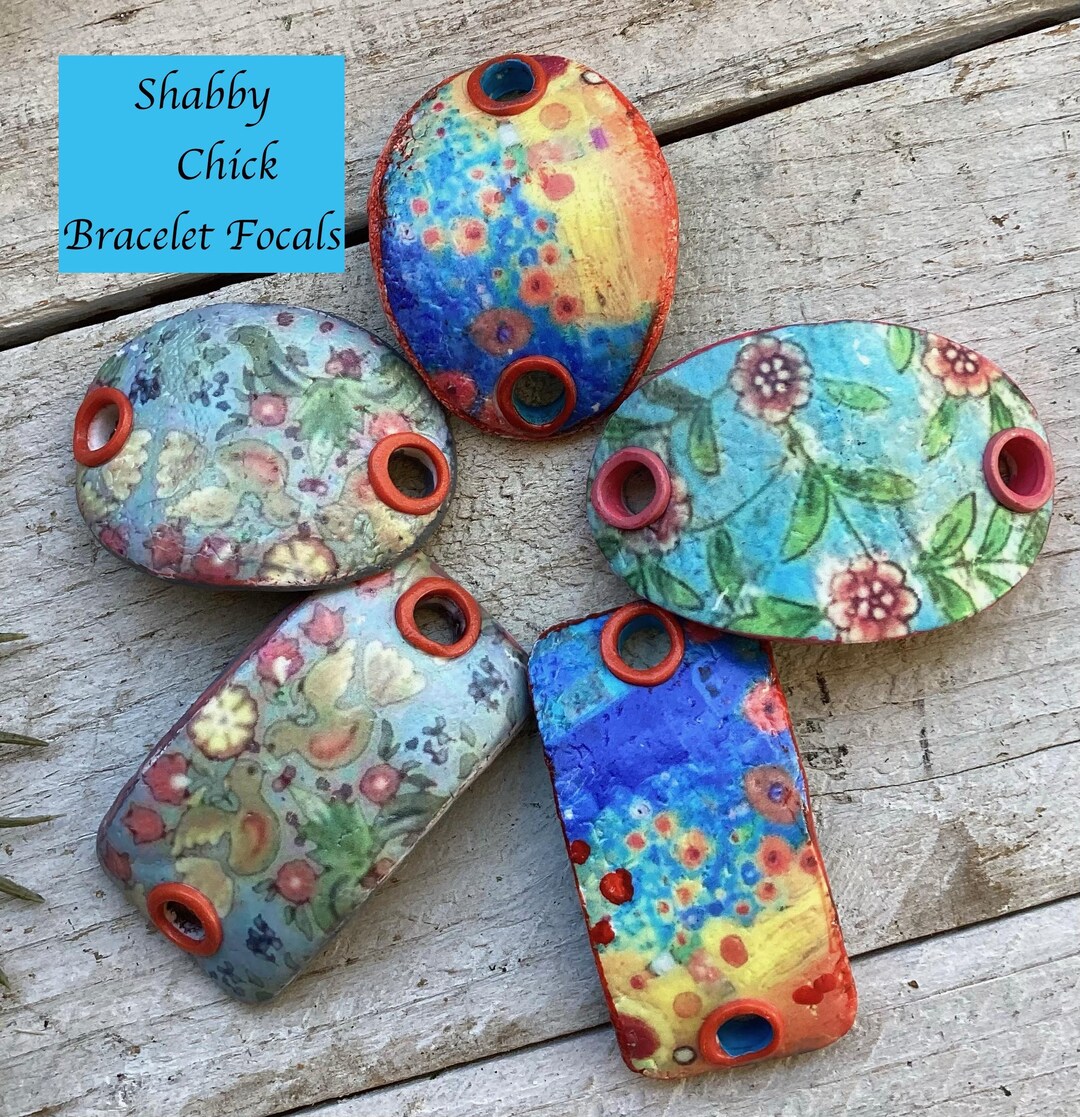 Shabby Chick Beads, Jewelry Beads, Hat Bling, Bracelet Focals ...