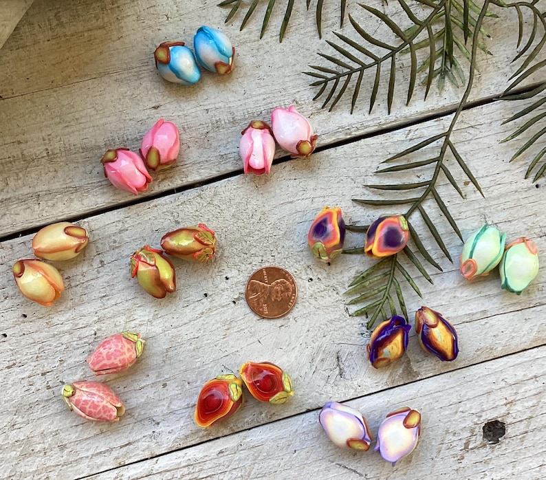 Small Faux Porcelain Flower Buds - Etsy