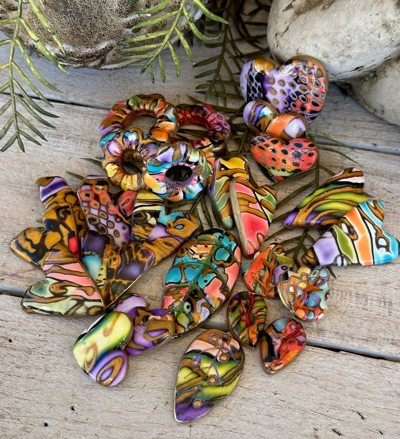 Crazy Art Bead Components - Etsy