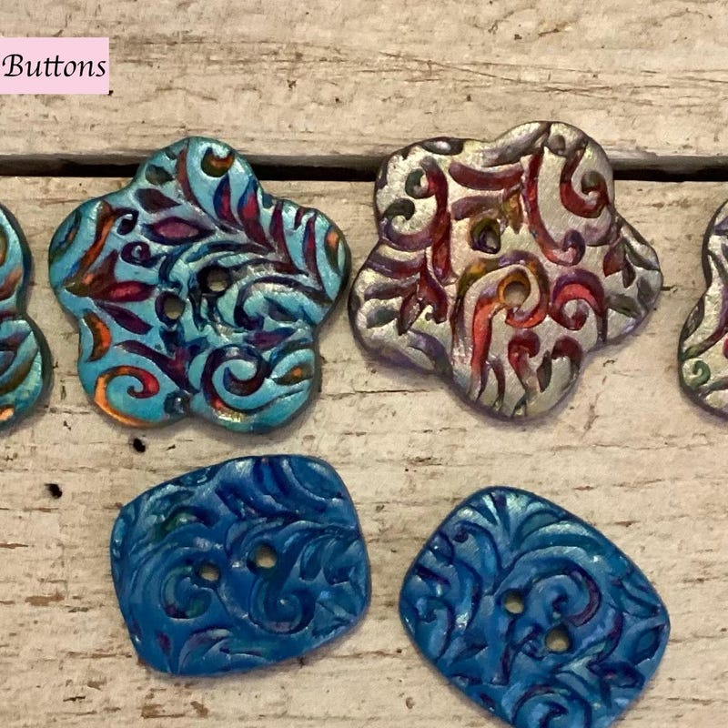 Clay Buttons - Etsy