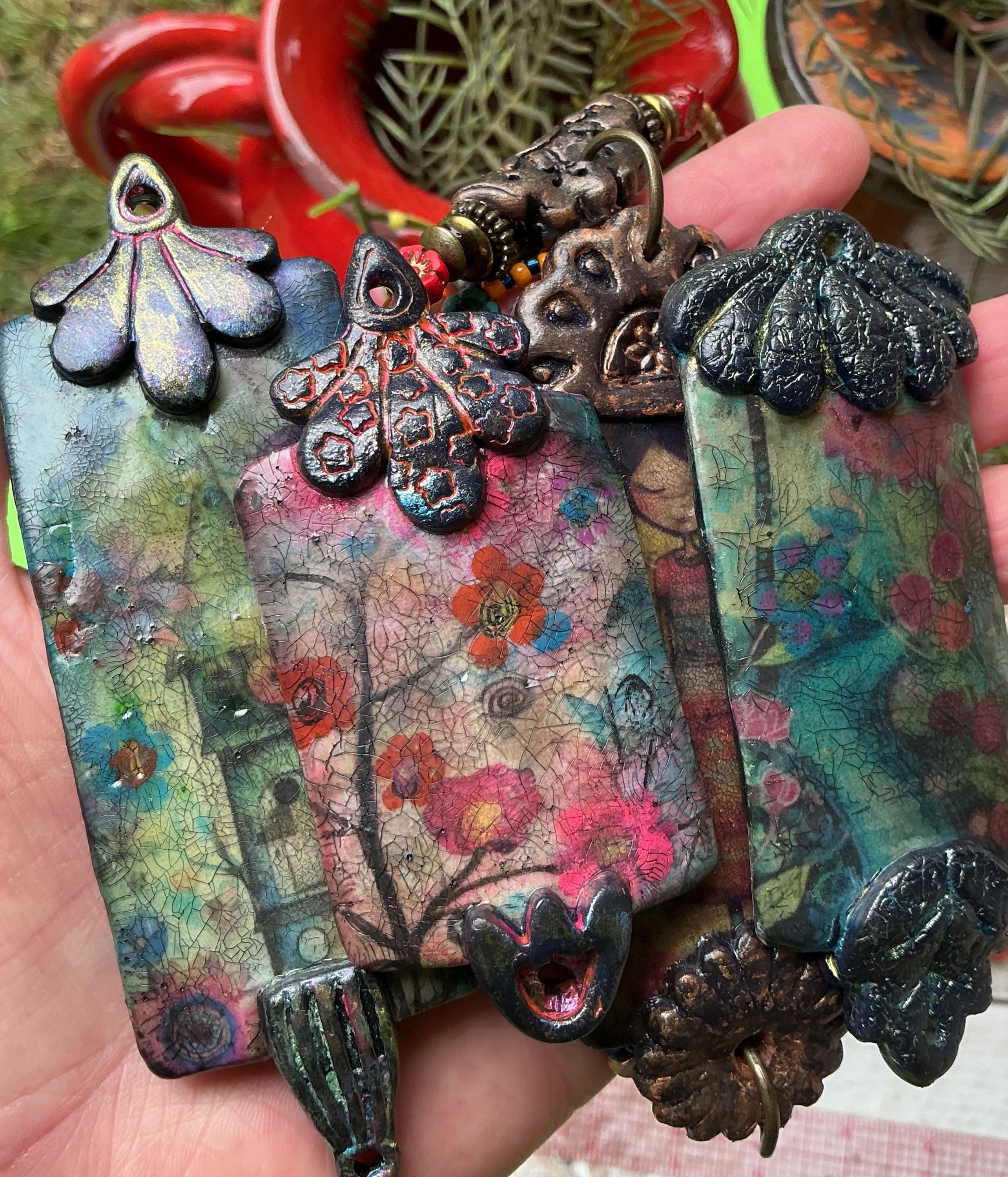 Rustic, Antiqued and Organic Garden Pendants - Etsy