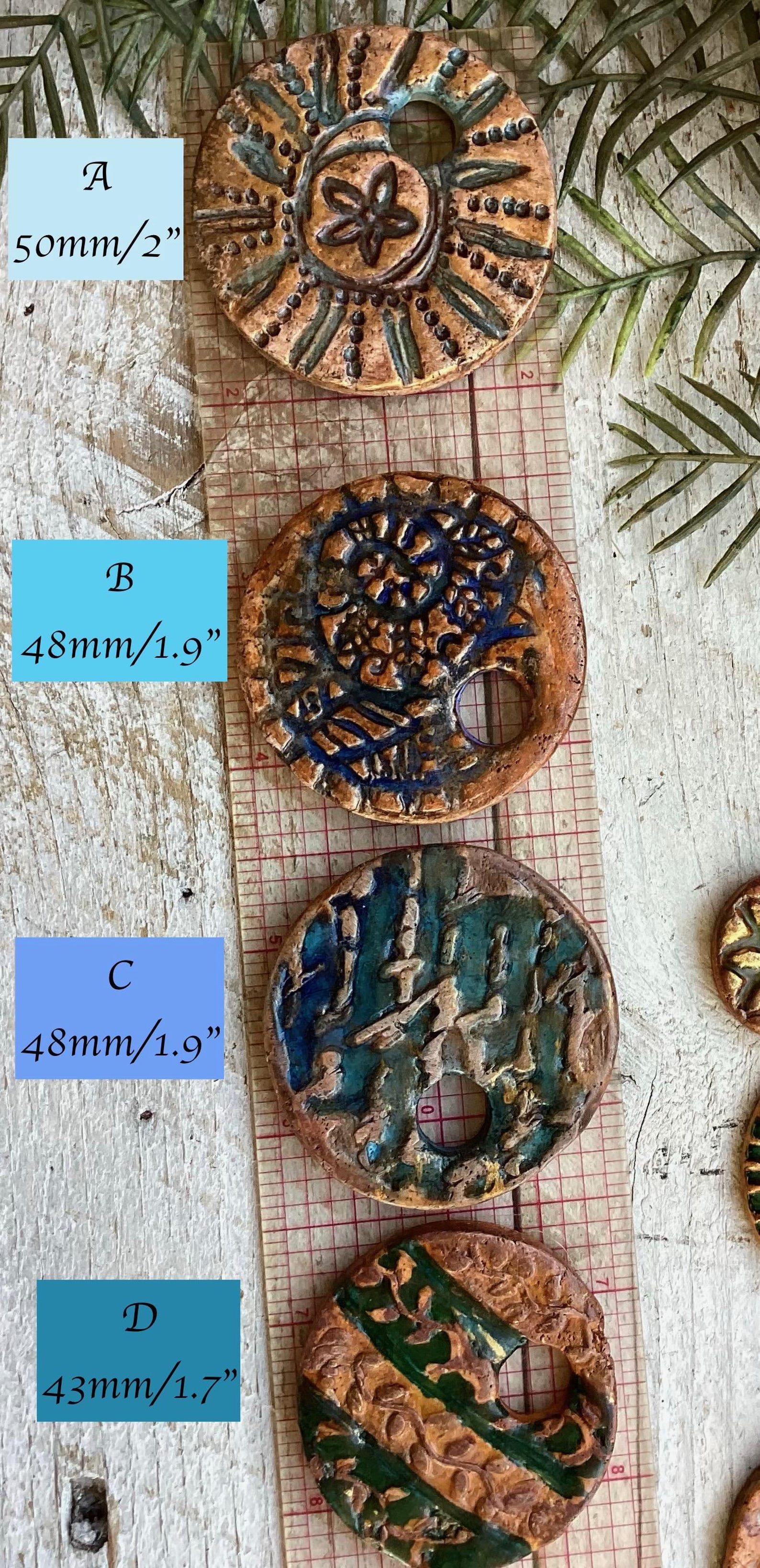 Handcrafted Faux Ancient Relic Beads: Rustic Polymer Clay Pendants - Etsy