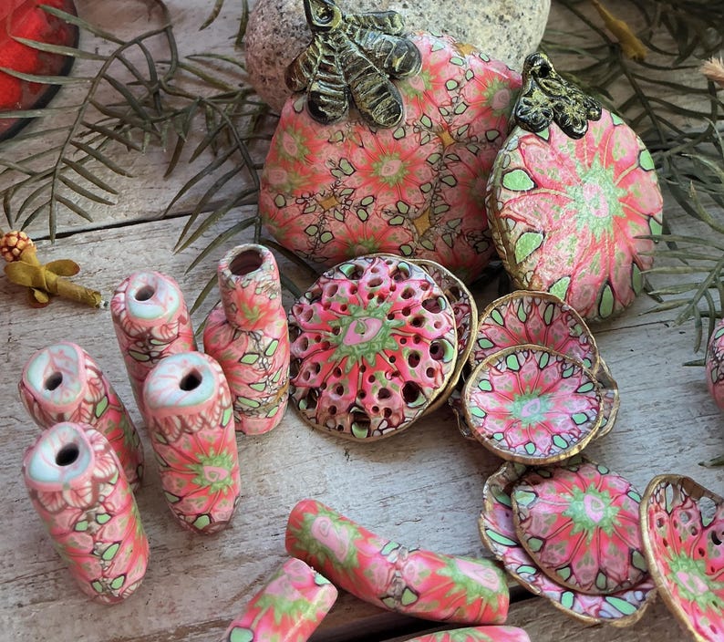 Sweet Dreams, Artisan Polymer Clay Jewelry Components - Etsy