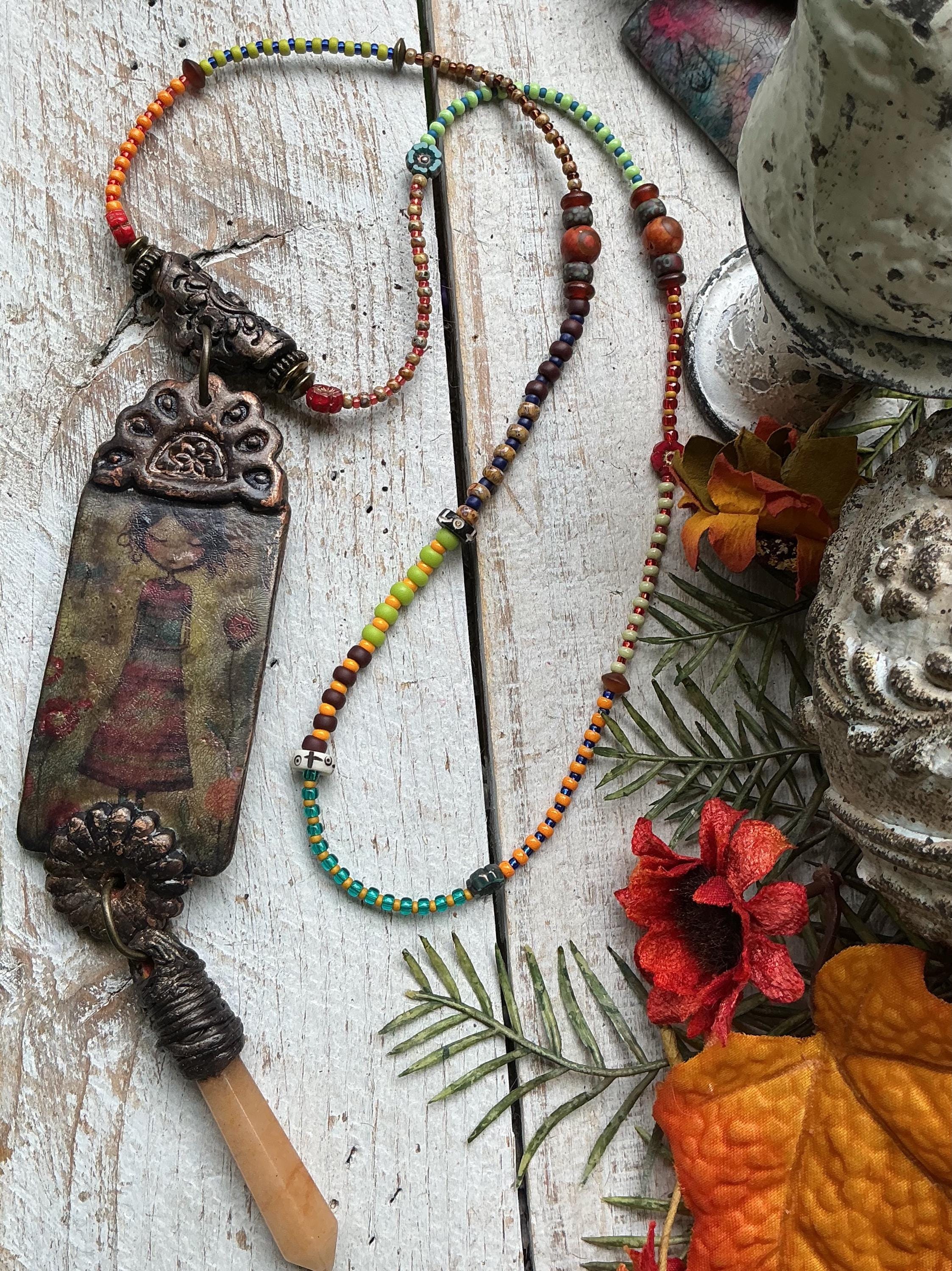 Rustic, Antiqued and Organic Garden Pendants - Etsy