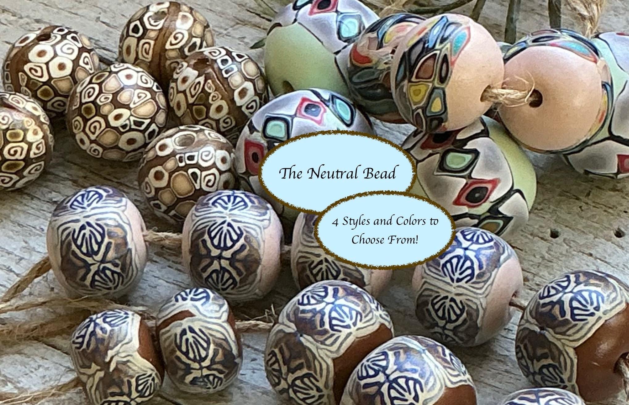 Neutral Polymer Clay Beads: Jewelry Making, Macrame Supplies - Etsy