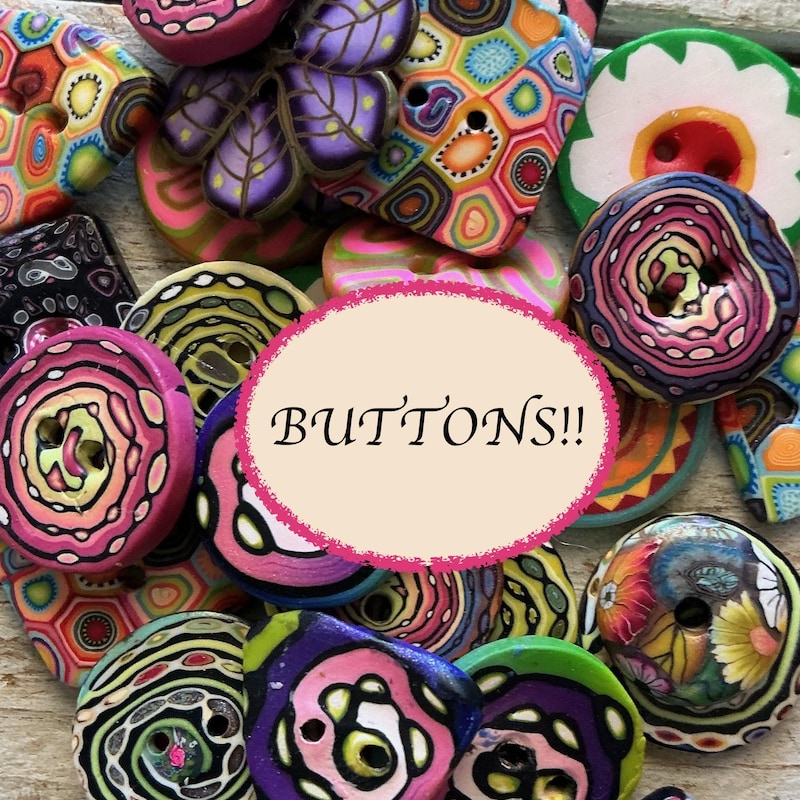 Colorful Buttons - Etsy
