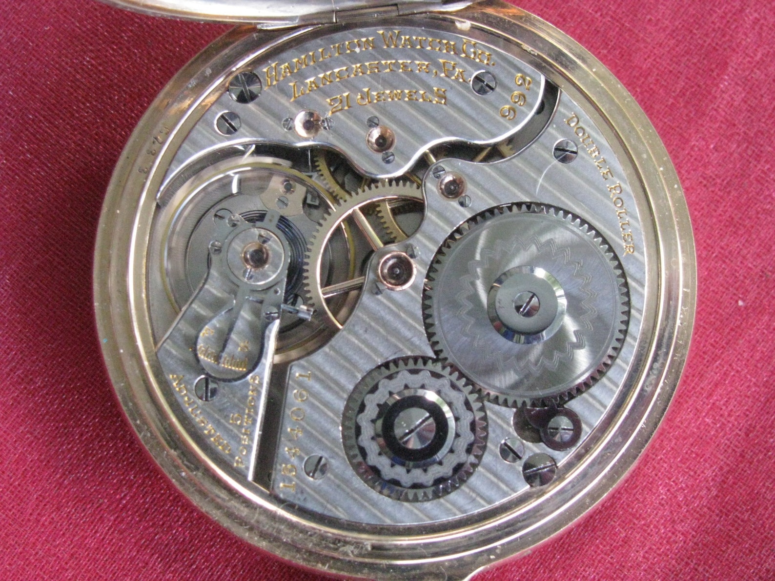 Hamilton 992 21j 16s Railroad Pocket Watch, Yellow Gold Filled Case - Etsy