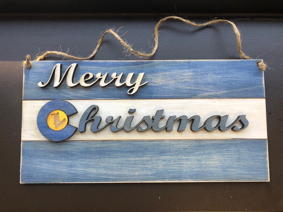 Merry Christmas Wall Hanging Etsy