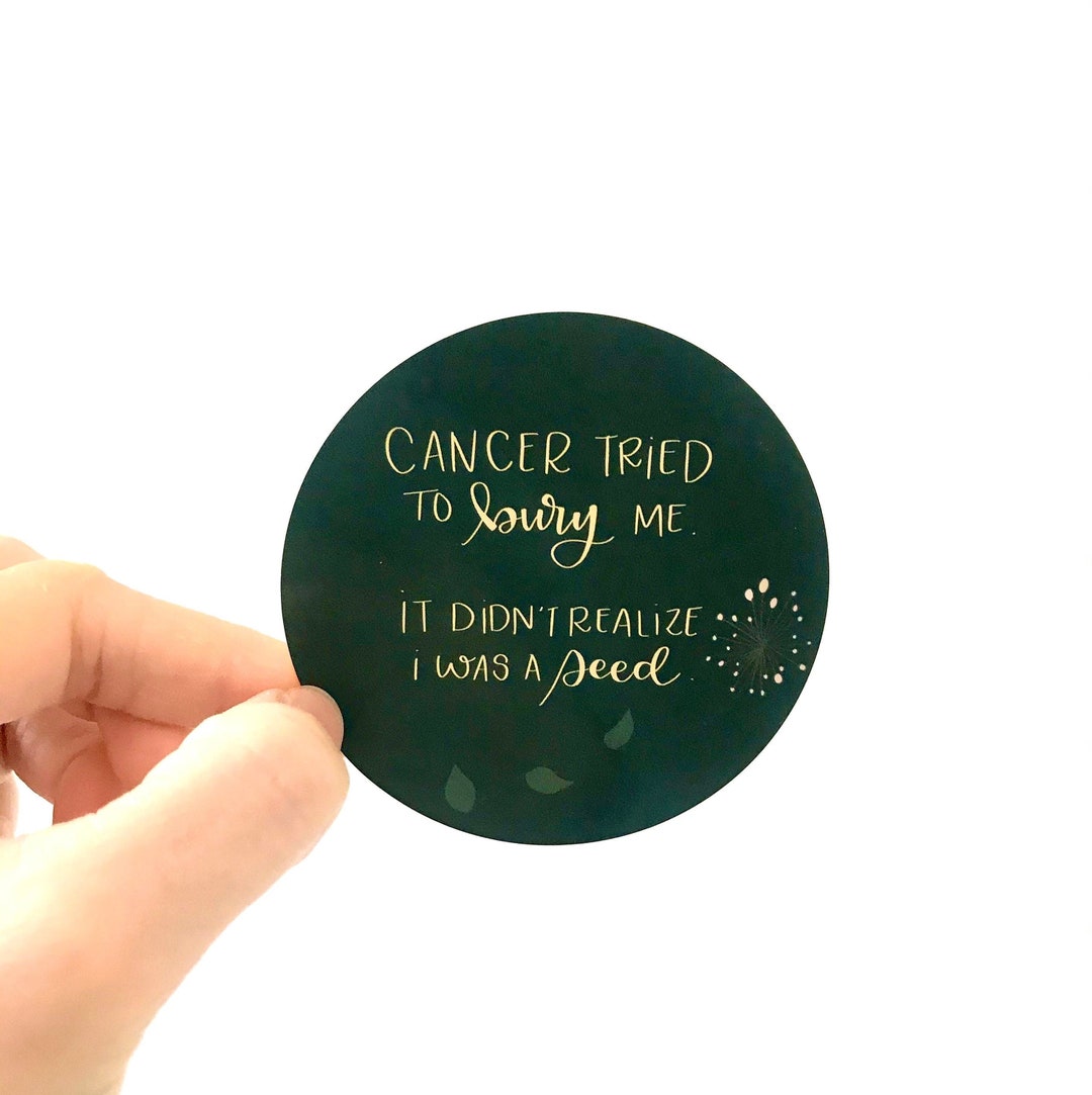 Canplan Motivational Cancer Sticker - Cancer Gift - Bumper Sticker ...