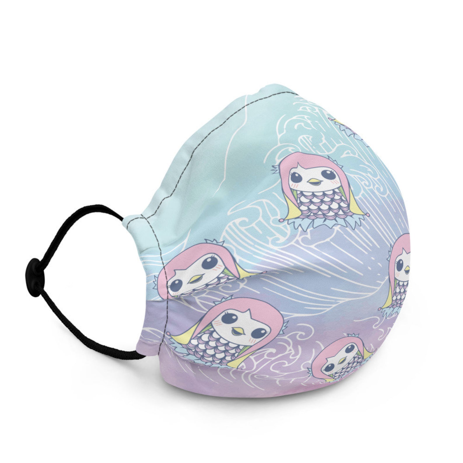 Kawaii Amabie Face Mask | Etsy