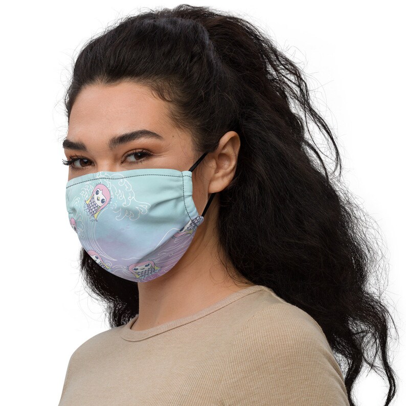 Kawaii Amabie Face Mask | Etsy