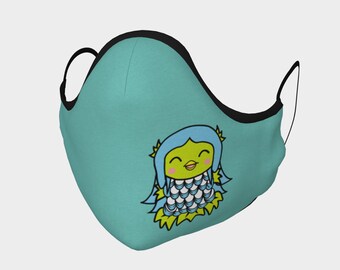 Kawaii Amabie Face Mask | Etsy