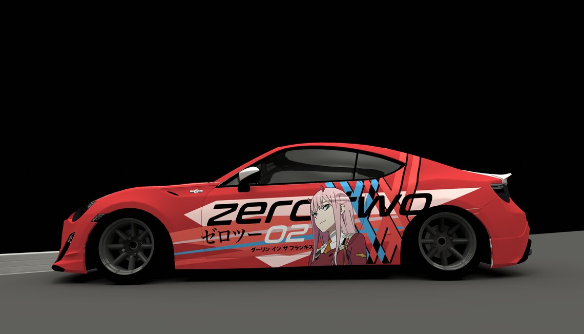 PRICE Drop Limited / Zero Two Itasha Design / Anime / Manga / | Etsy