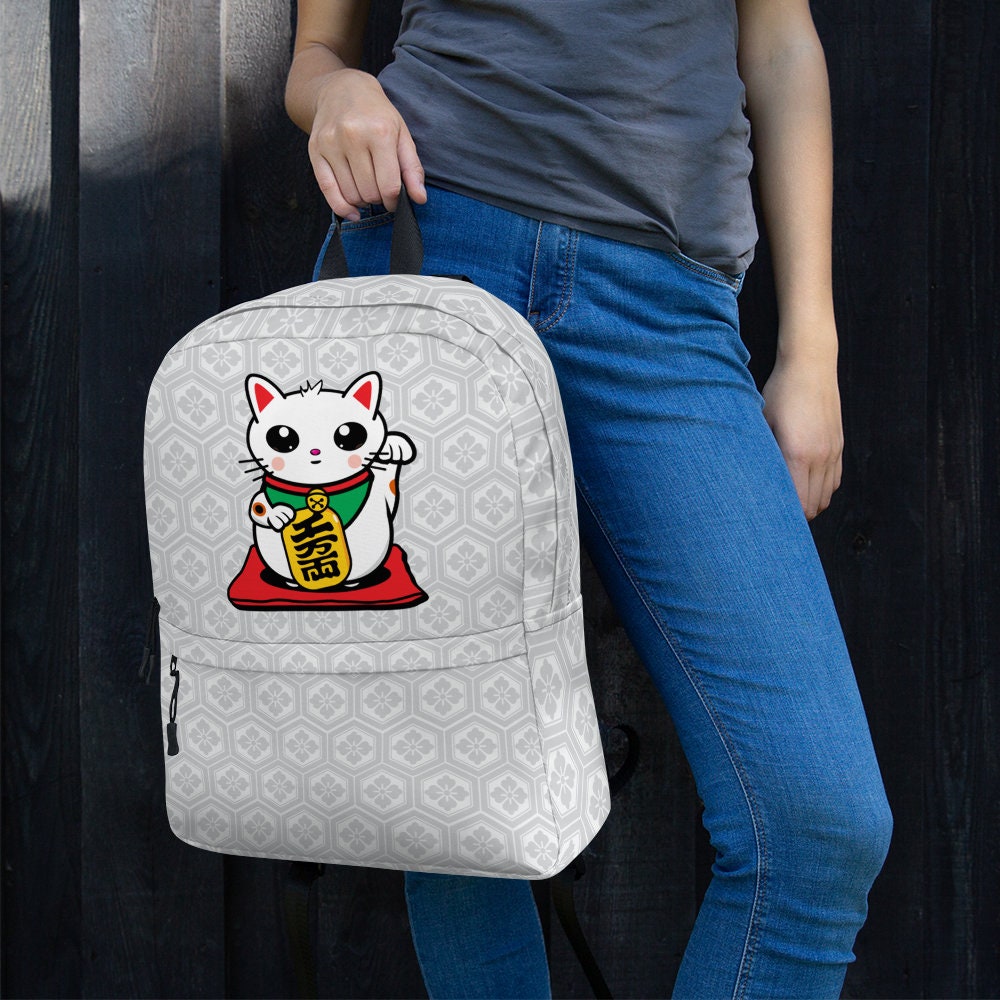 Maneki Neko / Lucky Cat Backpack | Etsy