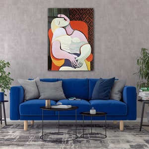 Pablo Picasso Canvas Wall Art Le Rêve the Dream 1932 by - Etsy