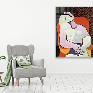 Pablo Picasso Canvas Wall Art Le Rêve the Dream 1932 by - Etsy