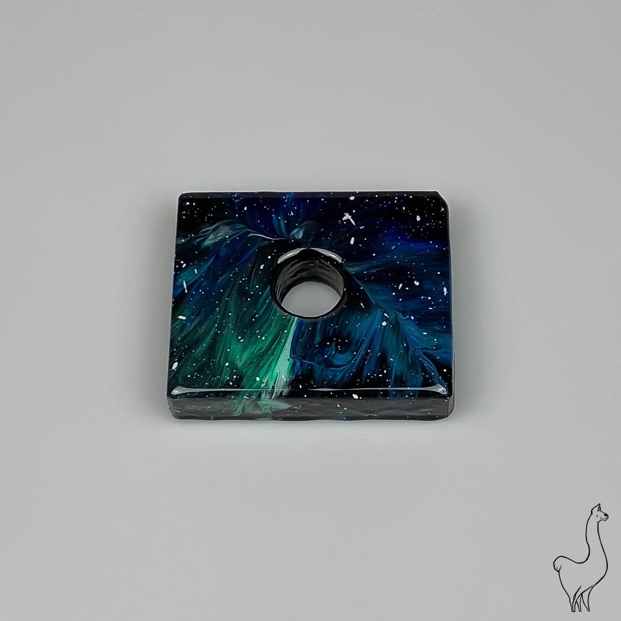 Marble Display Stands - Blue - Galaxy Nebula Acrylic UV Painting on ...