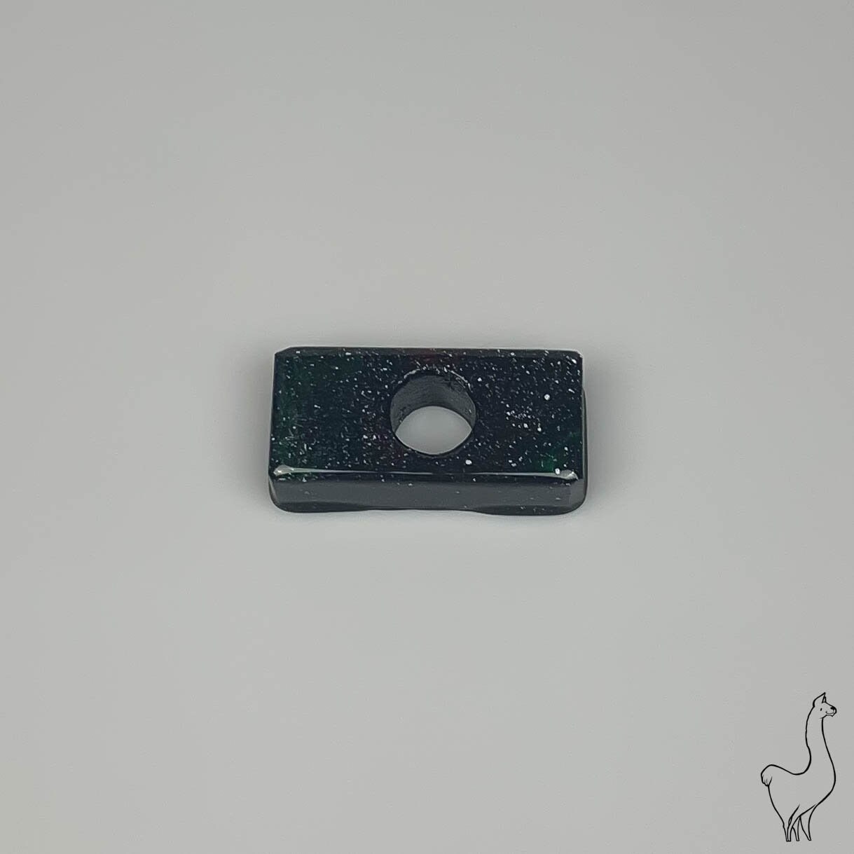 Marble Display Stands - Black - Galaxy Nebula Acrylic UV Painting on ...