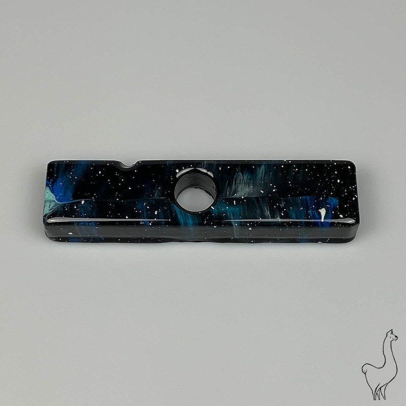 Marble Display Stands - Blue - Galaxy Nebula Acrylic UV Painting on ...