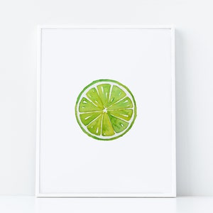 Watercolor Citrus Fruit Printable Bundle, DIGITAL DOWNLOAD, Kitchen ...