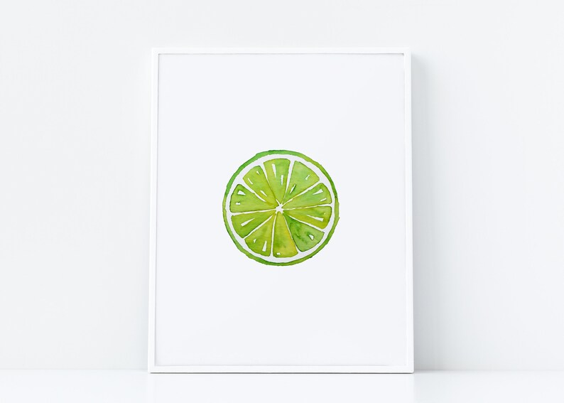 Watercolor Citrus Fruit Printable Bundle, DIGITAL DOWNLOAD, Kitchen ...