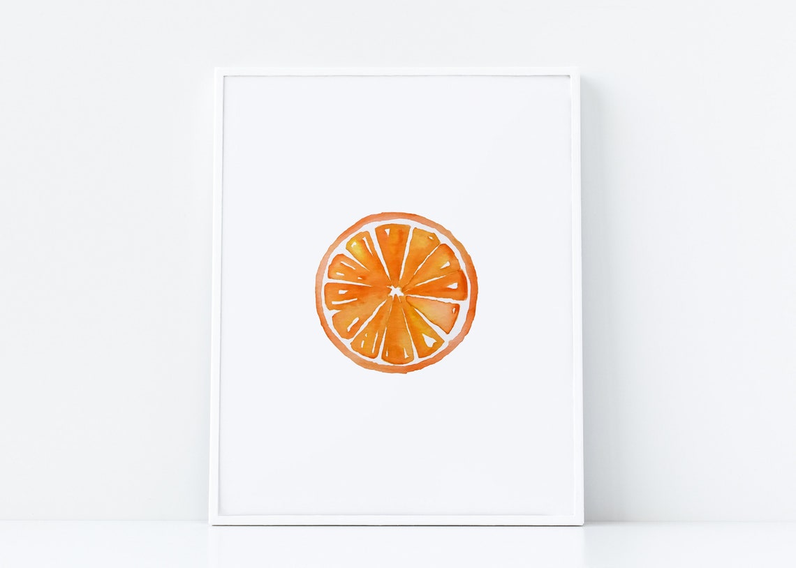 Watercolor Citrus Fruit Printable Bundle, DIGITAL DOWNLOAD, Kitchen ...