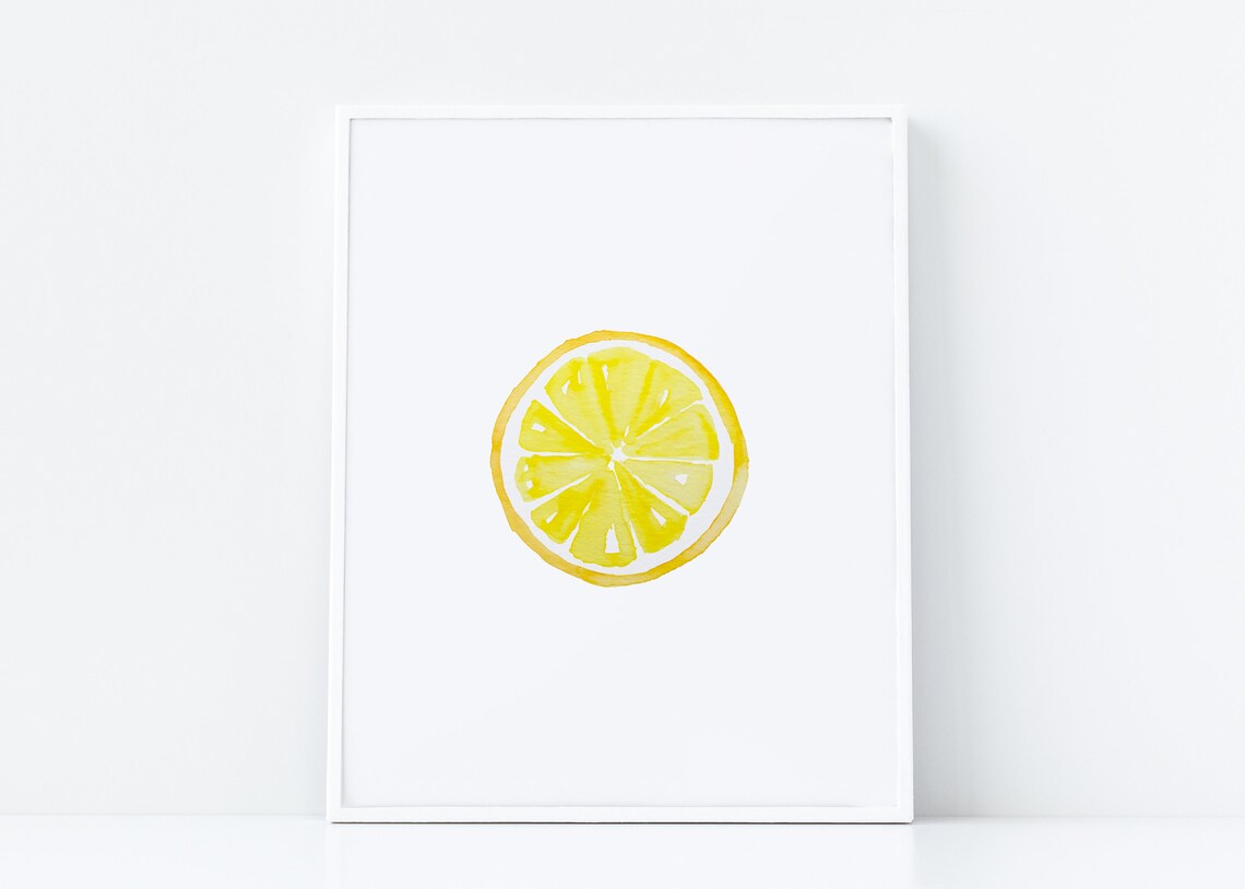Watercolor Citrus Fruit Printable Bundle, DIGITAL DOWNLOAD, Kitchen ...