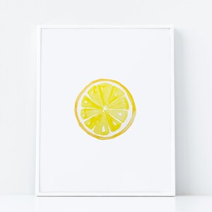 Watercolor Citrus Fruit Printable Bundle, DIGITAL DOWNLOAD, Kitchen ...