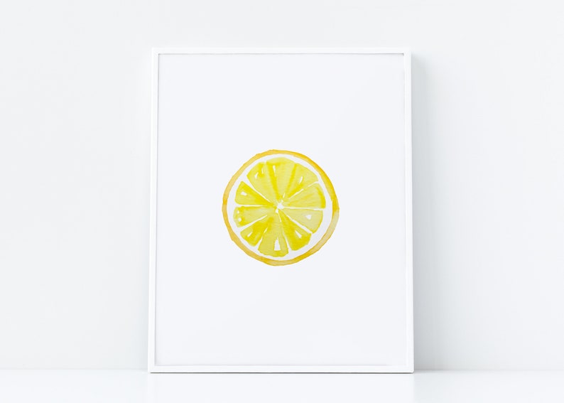Watercolor Citrus Fruit Printable Bundle, DIGITAL DOWNLOAD, Kitchen ...