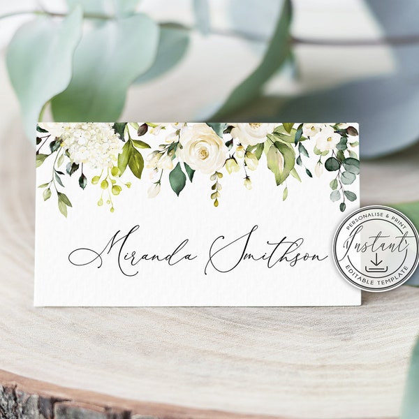 Floral Place Cards - Etsy