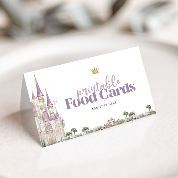 Princess Food Labels - Etsy
