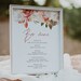Rustic Fall Bar Menu Sign Template, Bohemian Wedding Signage, Editable ...