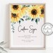 Sunflower Custom Sign Editable Template, Sunflower Bridal Shower Sign ...