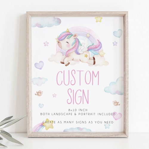 Unicorn Baby Shower Games Bundle Instant Download - Etsy