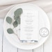 Ocean & Surf Menu Editable Template, Beach Baby Shower Menu Template ...