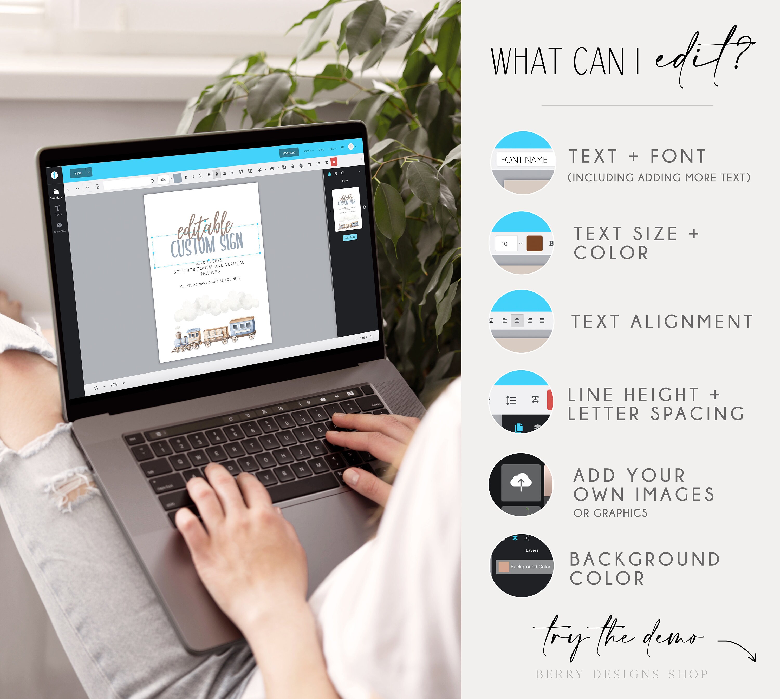 Train Editable Custom Sign Template Chugga Two Two Boy Train - Etsy