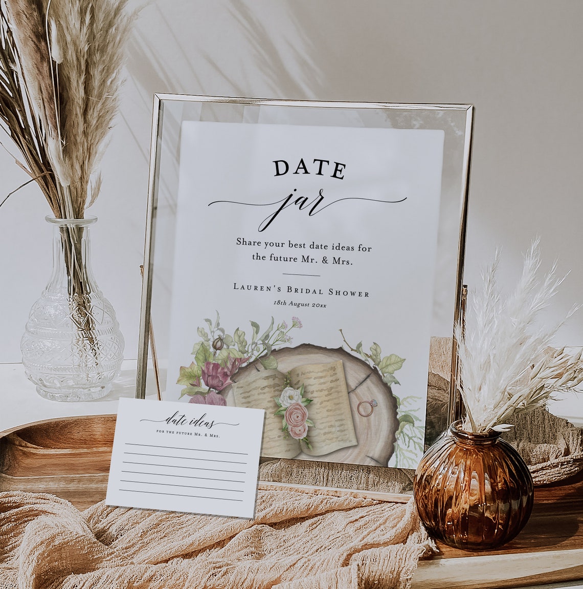 Storybook Date Ideas Sign Template Chapter Book Themed Bridal - Etsy