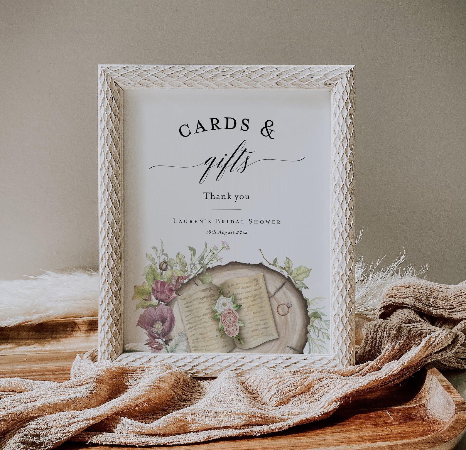 Storybook Cards & Gifts Sign Template Chapter Book Themed - Etsy