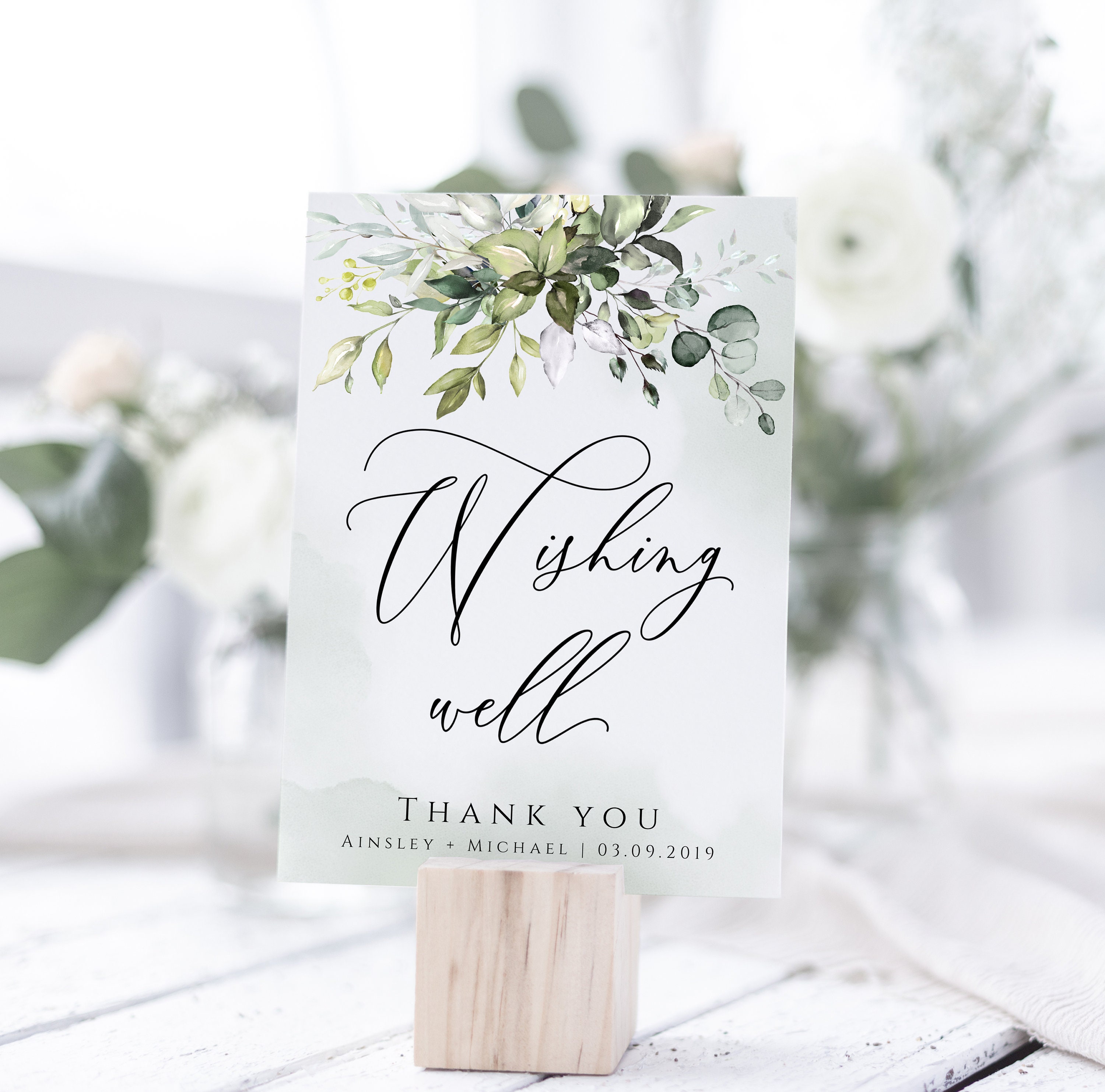 Wishing Well Sign Template Wedding Signs Editable Sign - Etsy Australia