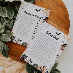 8 Halloween Baby Shower Game Templates, Spooky Baby Shower Games ...