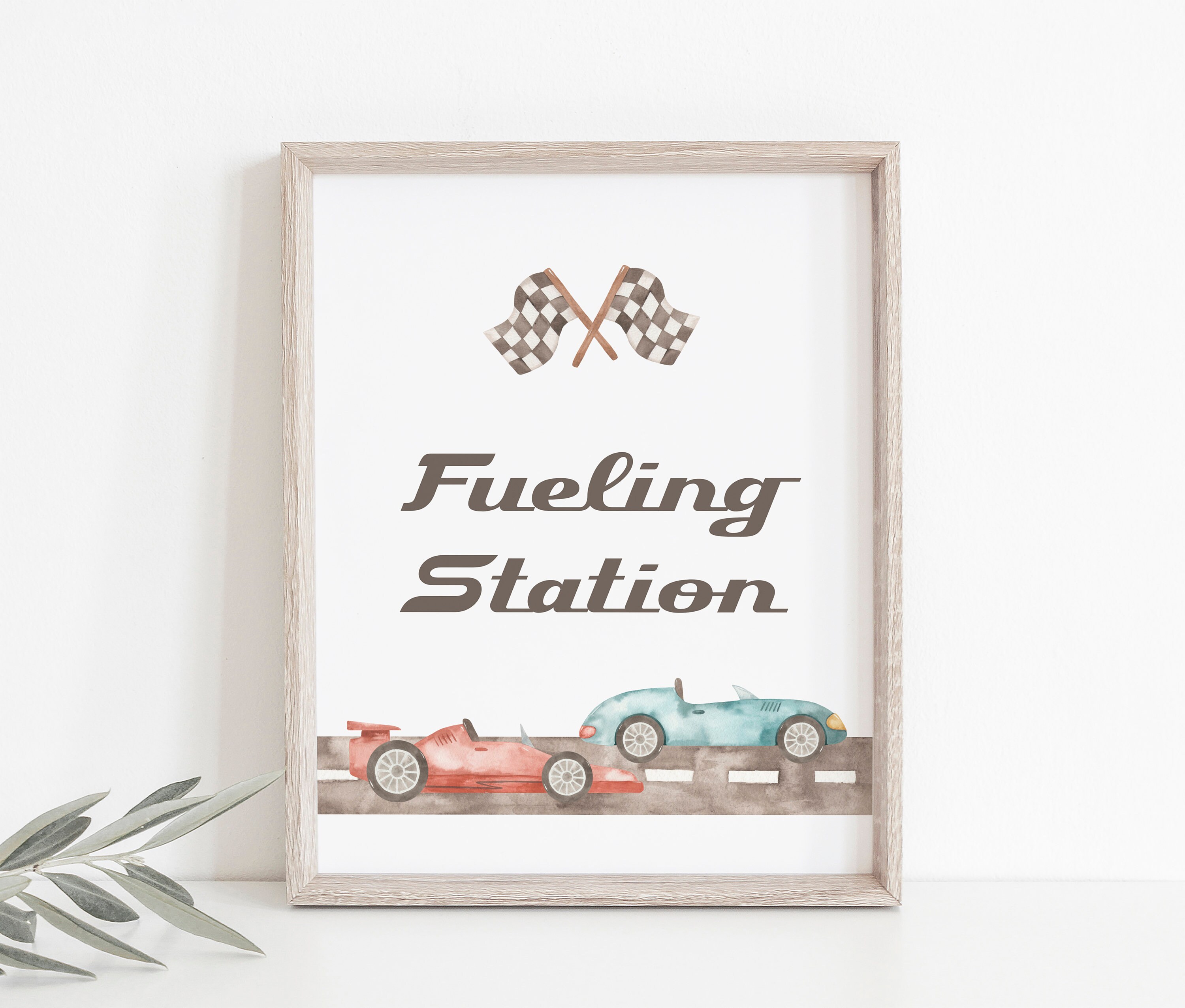 Race Car Fueling Station Sign Template Race Car Birthday Food - Etsy