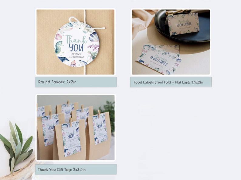 Ocean & Sea First Birthday Invitation Bundle Ocean Themed - Etsy