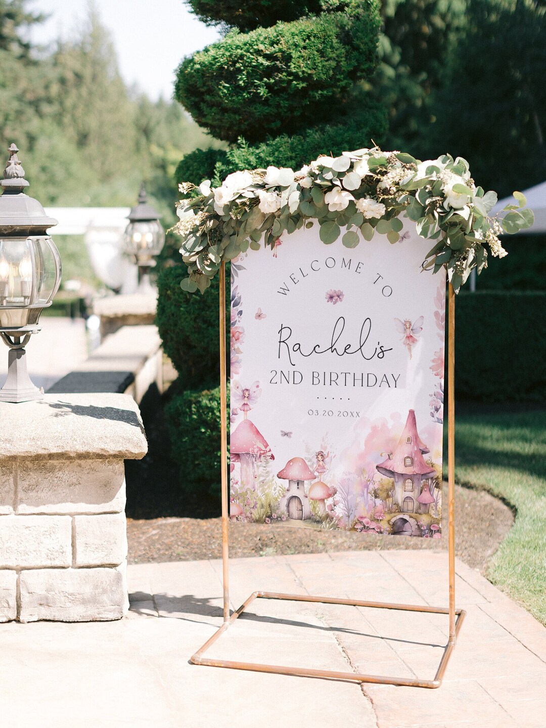 Fairy Welcome Sign Editable Template, Enchanted Fairy Welcome Sign ...