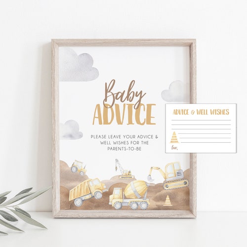 Baby Under Construction Welcome Sign Editable Sign Template | Etsy