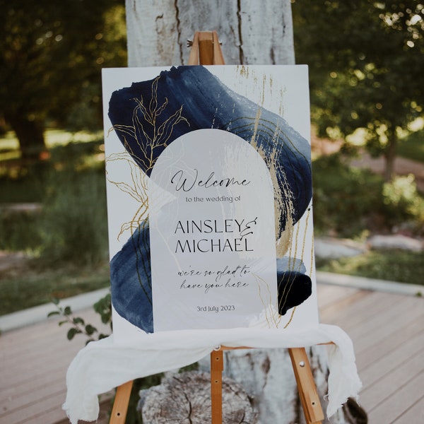 Navy Blue Sign - Etsy